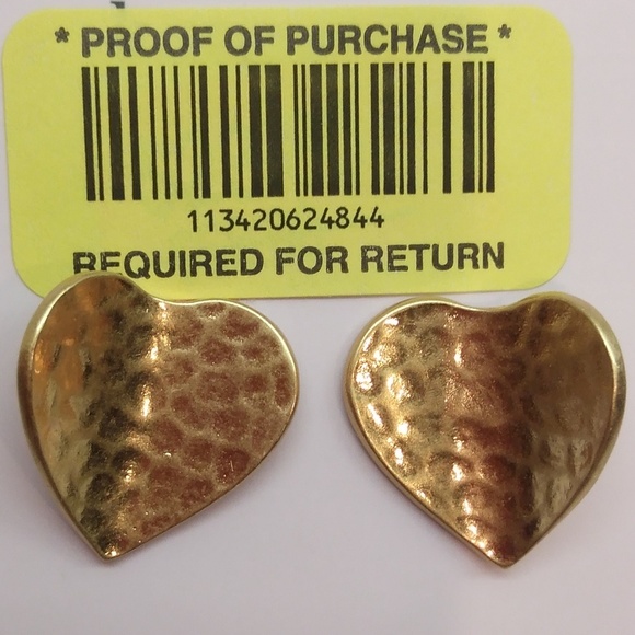 kate spade | Jewelry | Kate Spade New Textured Tilted Heart Earrings ...